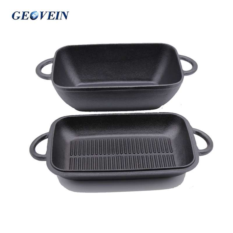 cast iron roaster with lid | Factory Supplier - Geovein