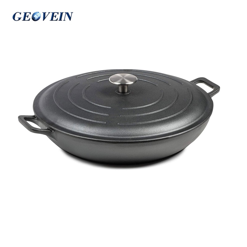 Cast iron casserole dish | Round Enamel Cast Iron Casserole Dish With ...